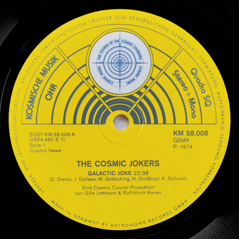 The Cosmic Jokers • The Cosmic Jokers: Very Rare DE LP 74